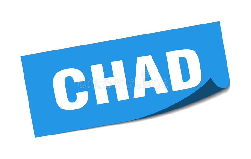 Chad sticker. stock vector. Illustration of border, government - 240821895