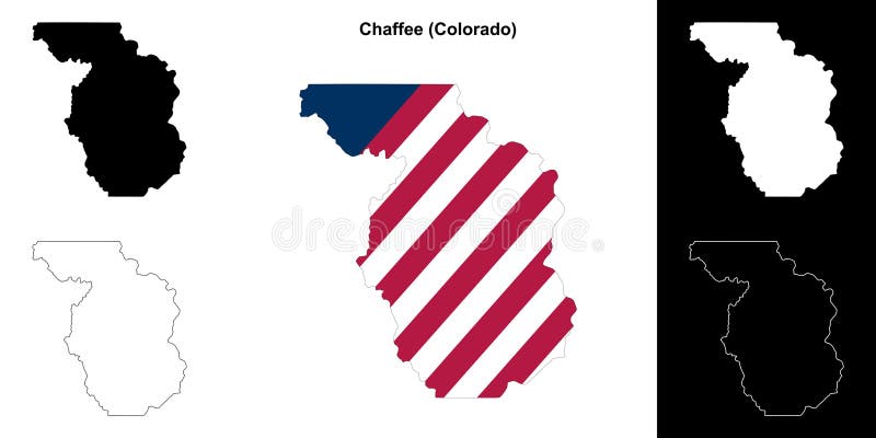 Chaffee outline map stock vector. Illustration of icon - 323856358