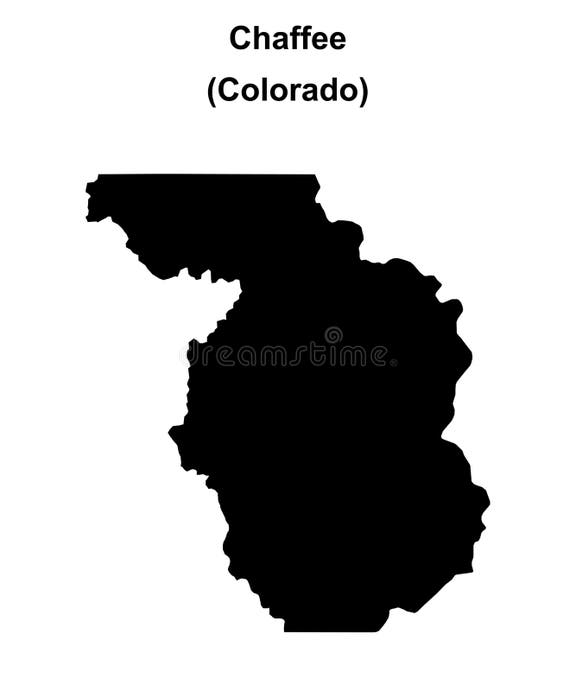 Chaffee outline map stock vector. Illustration of county - 357886048