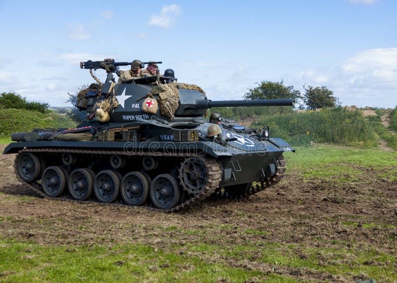 Chaffee Tank E Squadra Leggeri Americani Immagine Stock Editoriale ...