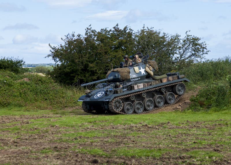 Chaffee Tank E Squadra Leggeri Americani Fotografia Editoriale ...