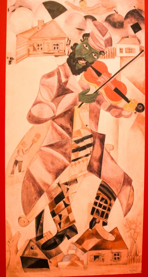 Chagall exhibition editorial photo. Image of opera, draw - 87682001