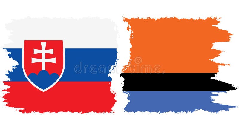 Chagos and Slovakia Grunge Flags Connection Vector Stock Vector ...