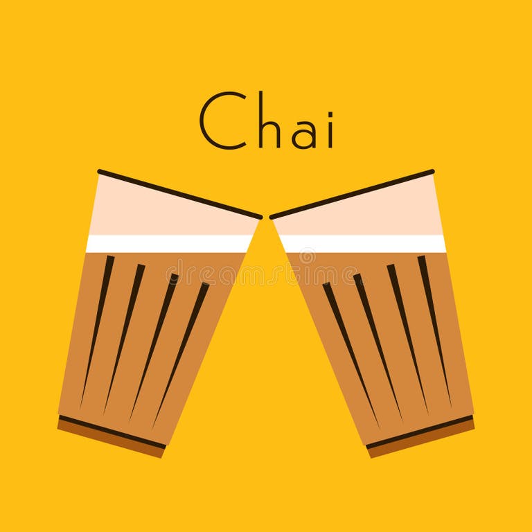 Indian Hot Drink Vector. Indian Chai Icon. Chai is Indian Drink Stock ...