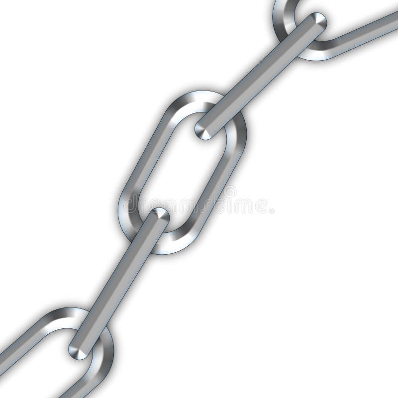 Tiled Chain stock illustration. Illustration of chrome - 13524094