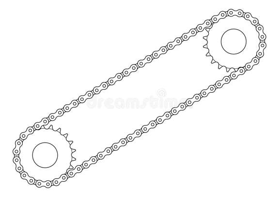 Chain Sprocket Drawing Stock Illustrations – 117 Chain Sprocket Drawing ...