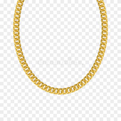 Gold Chain Isolated. Vector Necklace Stock Vector - Illustration of ...