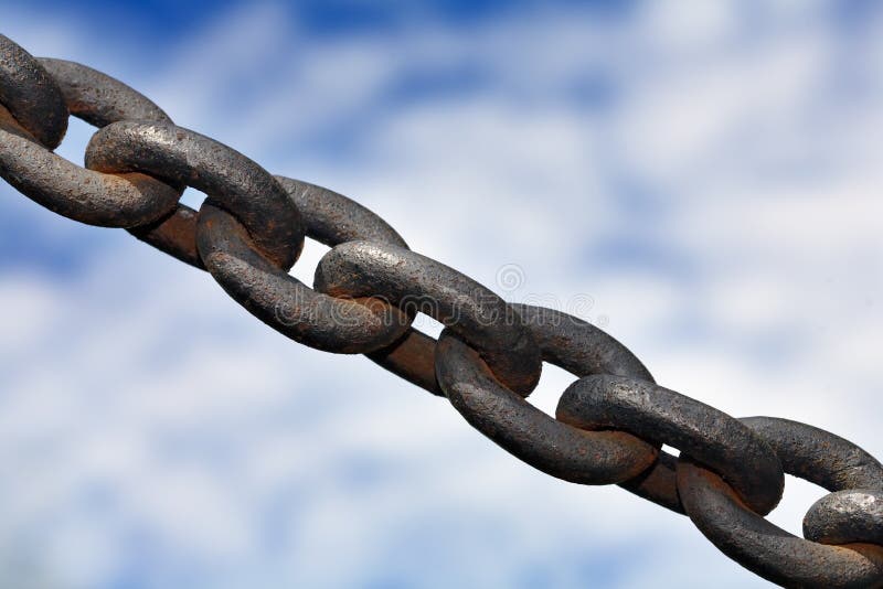 Strong Chain stock image. Image of iron, joined, strength - 1010501