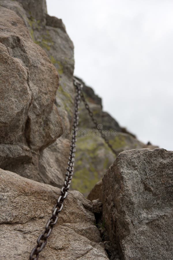 Chain stock image. Image of high, danger, mountain, chain - 24449917