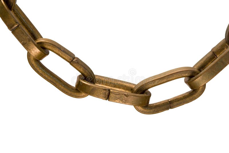 Rusty Chain Isolated on White Stock Image - Image of aged, links: 5484119