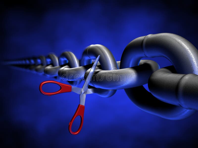 Chain stock illustration. Illustration of power, steel - 4691474