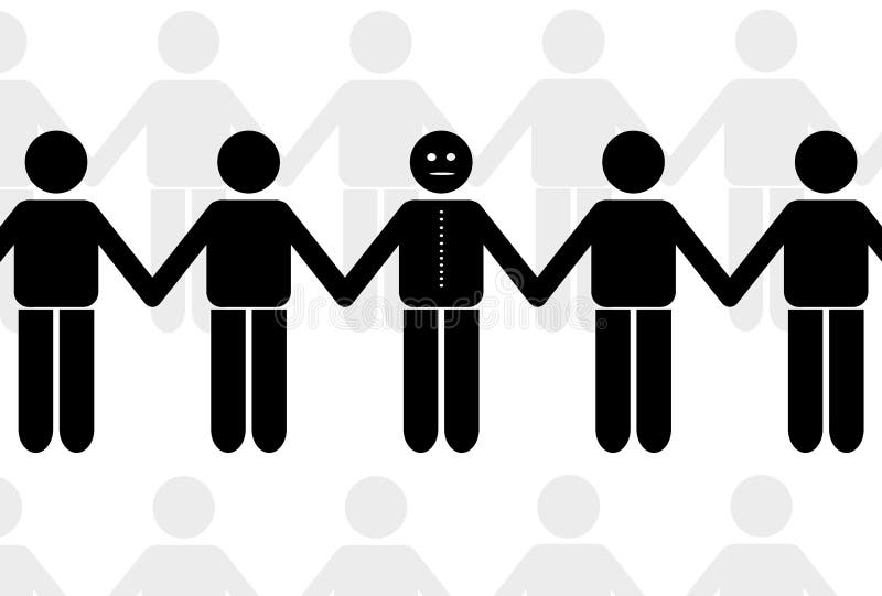 Business people chain stock vector. Illustration of congregation - 2218113