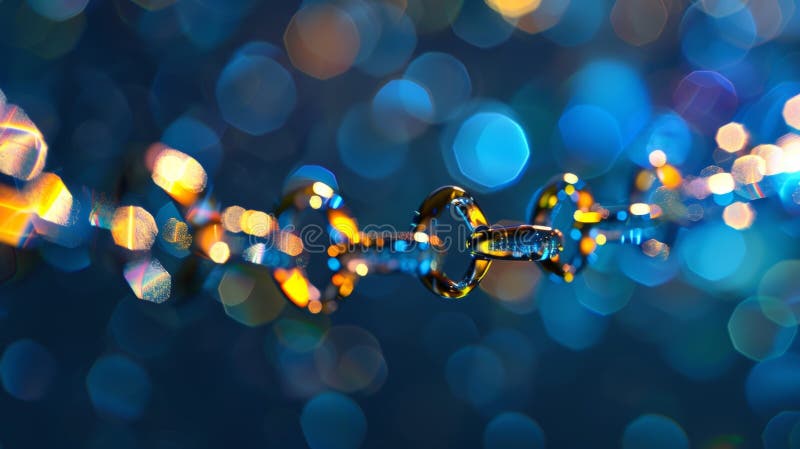 A Chain of Abstract Geometric Shapes Each One Representing a Different ...