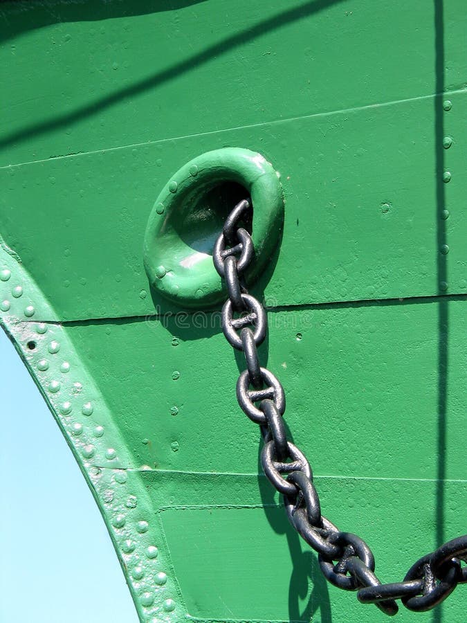 Chain of the anchor stock image. Image of deep, ocean, transport - 226809