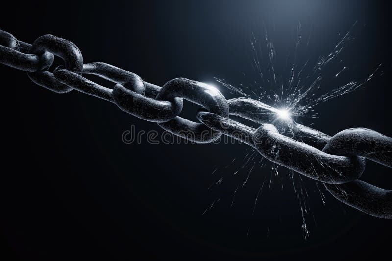 Chain Breaking Under Tension in a Dramatic Display of Strength and ...