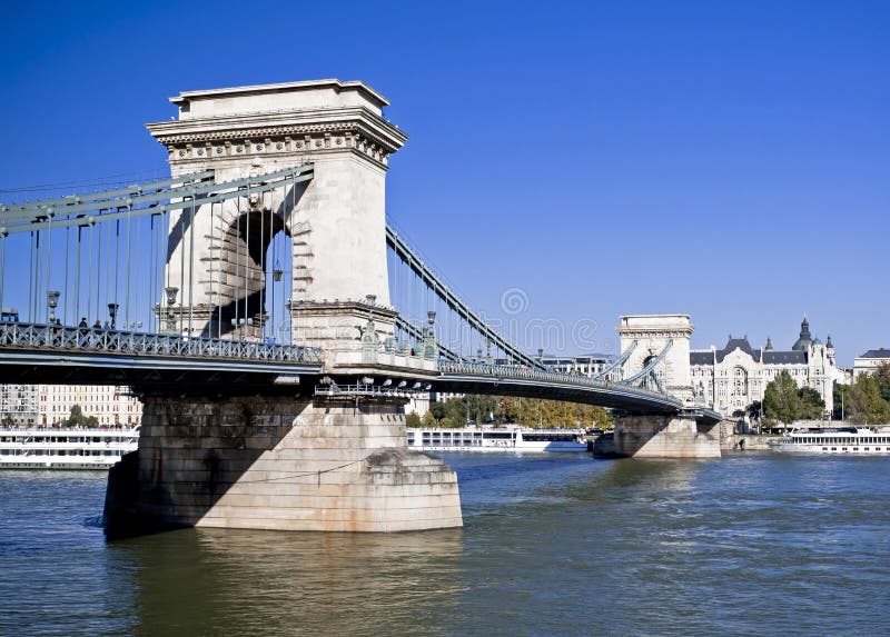 Chain Bridge stock photo. Image of chain, hungary, budapest - 16460934