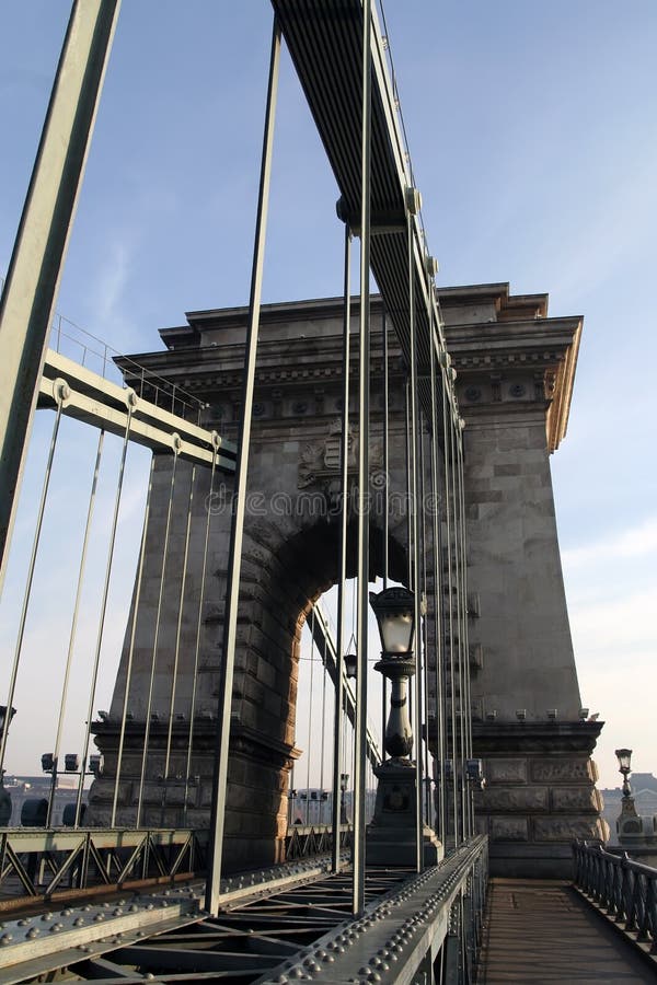 Chain bridge stock photo. Image of capital, pest, european - 24167382