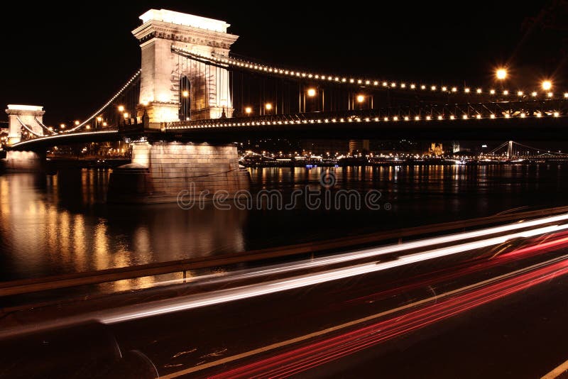 The Chain Bridge stock photo. Image of city, hungary - 29617468