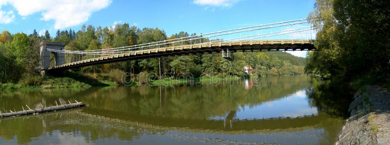 Chain bridge stock image. Image of long, industry, autumn - 4241691
