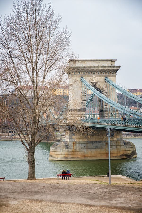 Chain Bridge stock image. Image of place, chain, cityscape - 66352353