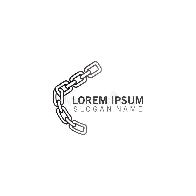 Chain Business Abstract Vector Logo Design Template Stock Illustration ...