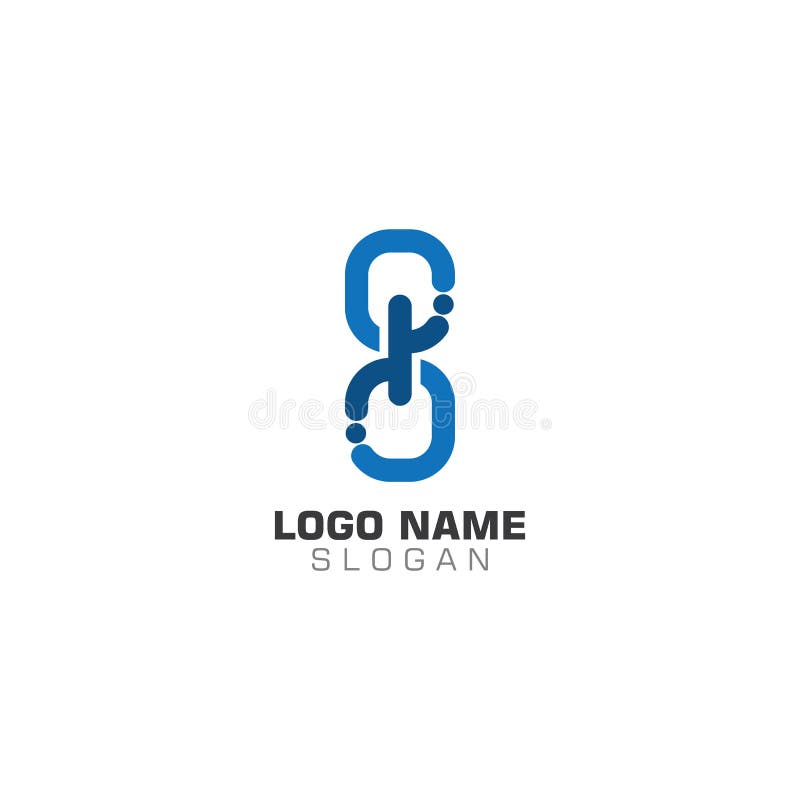 Chain Business Logo Abstract Unity Vector Design Template Stock ...