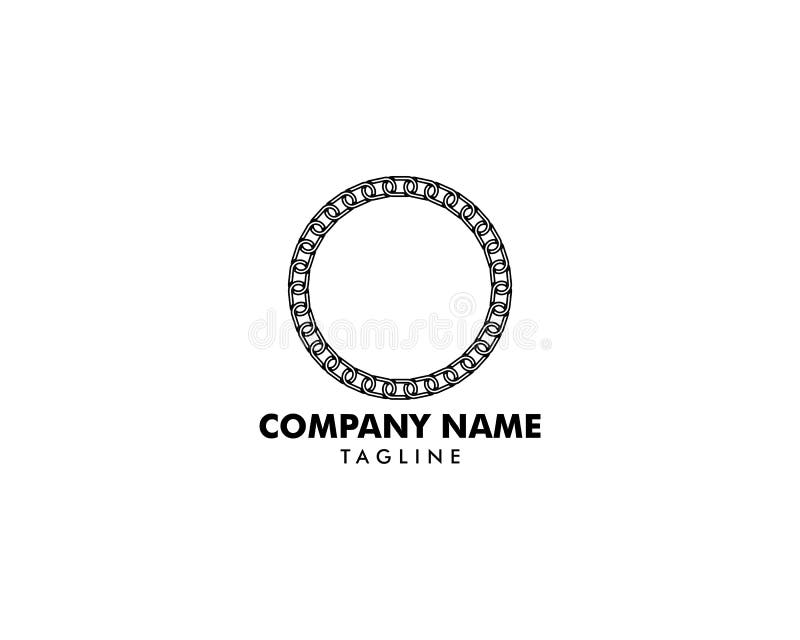 Chain Circle Logo stock vector. Illustration of chain - 142855633