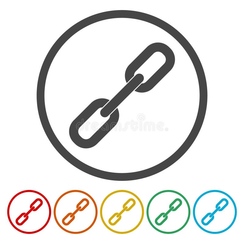 Chain Circle Logo stock vector. Illustration of industry - 129518377