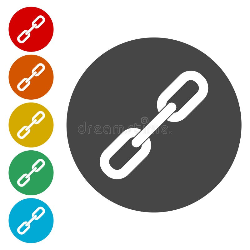Chain Circle Logo, Link Icon Stock Vector - Illustration of metal ...