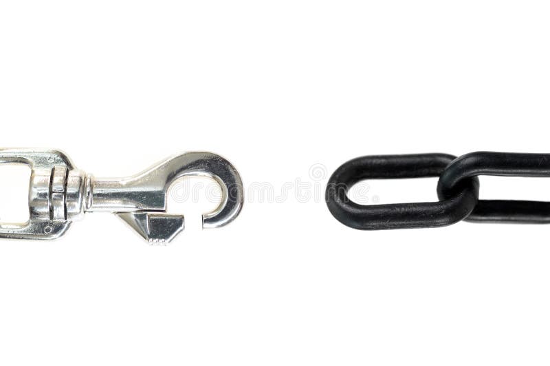 Chain Clip stock image. Image of iron, reflection, dock - 45624661