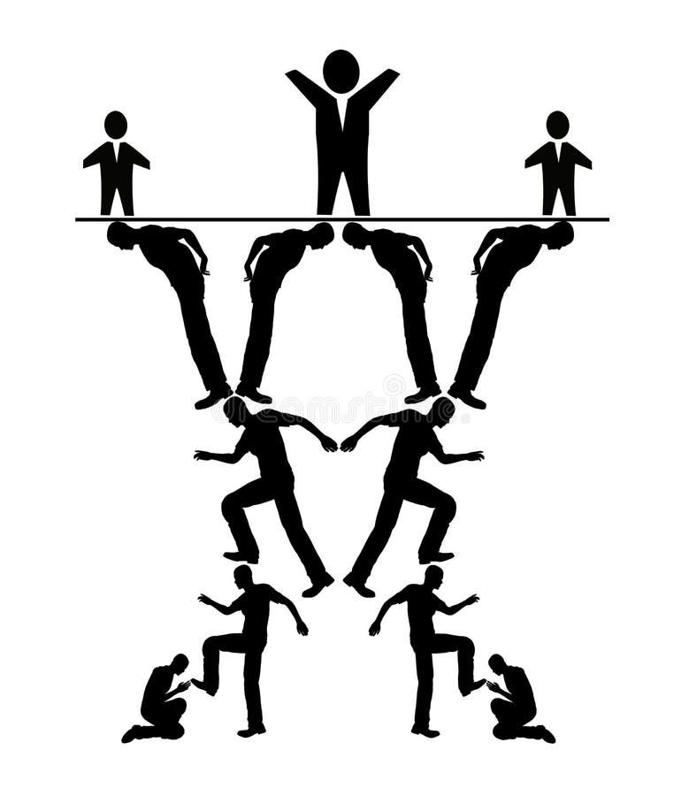 Chain of Command stock illustration. Illustration of subordinates ...
