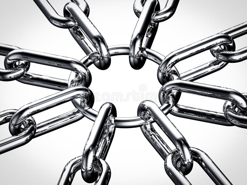 Chain connection stock illustration. Illustration of industrial - 81605937