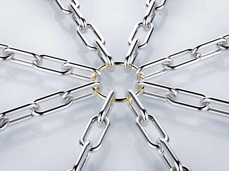 Chain connection stock illustration. Illustration of partnership - 76595246