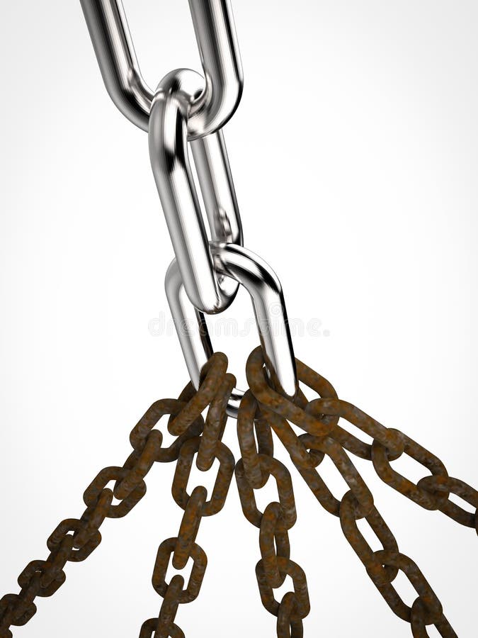 Chain connection stock illustration. Illustration of partnership - 76595246