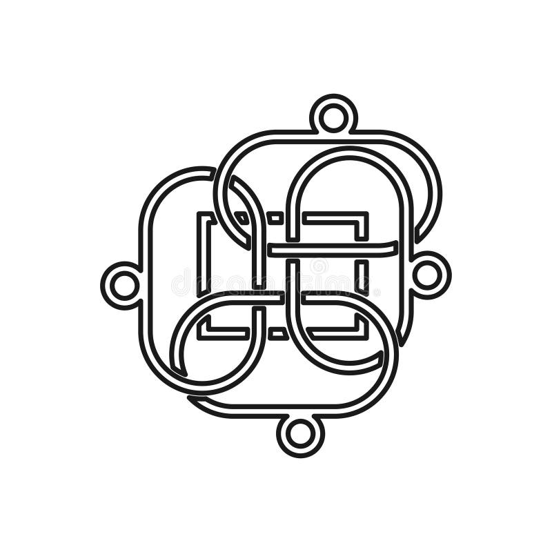 Chain People Connection Commitment Teamwork Together Outline Logo Stock ...