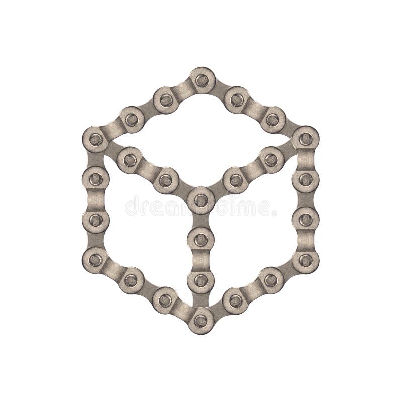 Chain cube stock photo. Image of icon, container, chain - 30619418