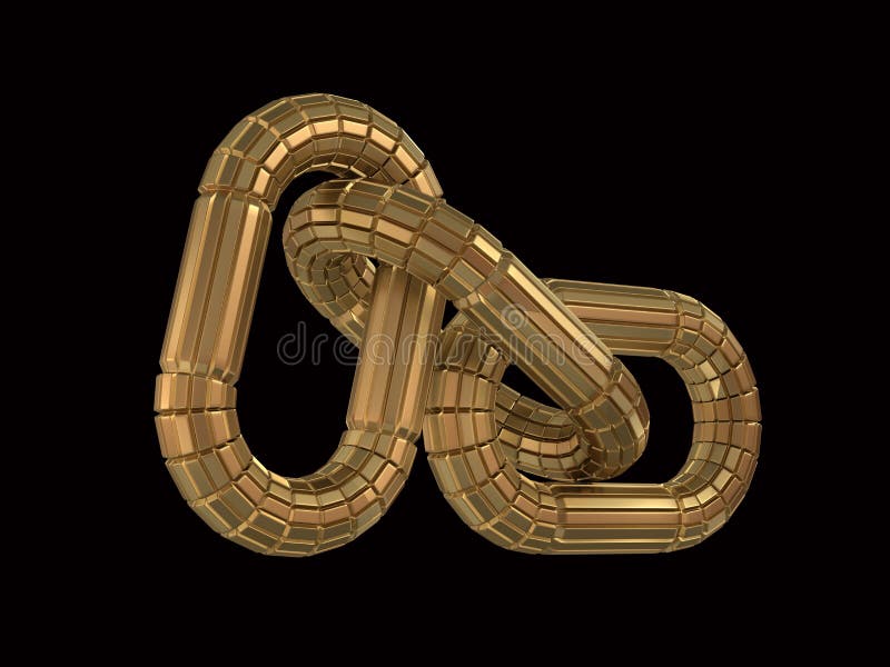 Chain 3d rendering stock illustration. Illustration of line - 137587579