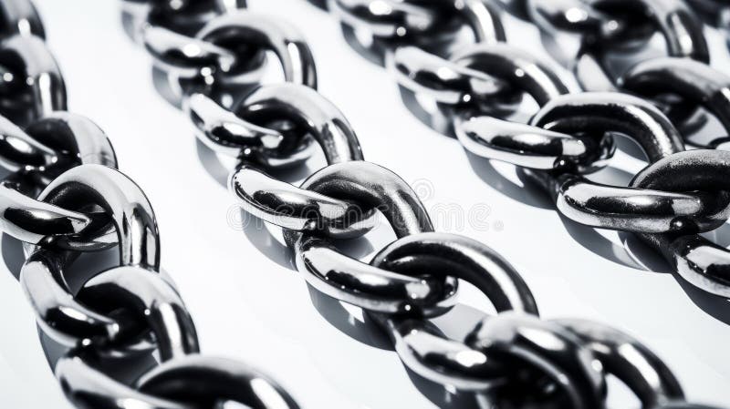 Chrome-plated Chains: a Captivating Image of Restrained Forms and ...