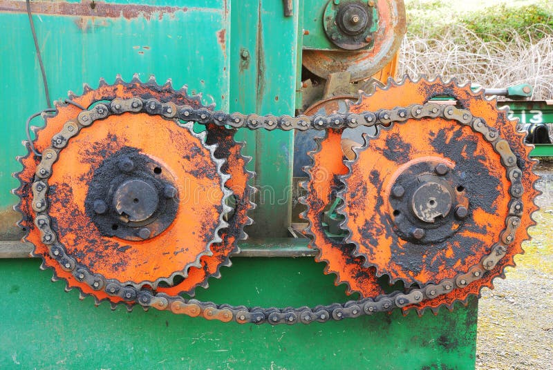 Chain Drive stock photo. Image of rust, group, gearing - 37074084