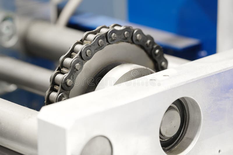 Chain driven transmission stock image. Image of engineering - 80403781