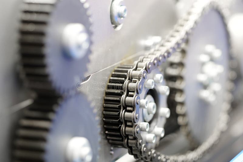 Chain driven transmission stock photo. Image of driven - 80403804