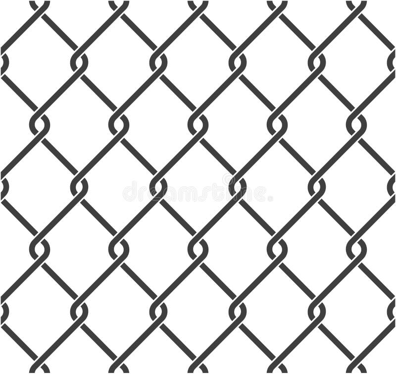 Chain Link Fence White Background Stock Illustrations – 1,651 Chain ...