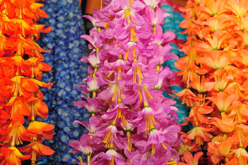 Chain flowers stock image. Image of decor, odor, orange - 13162839