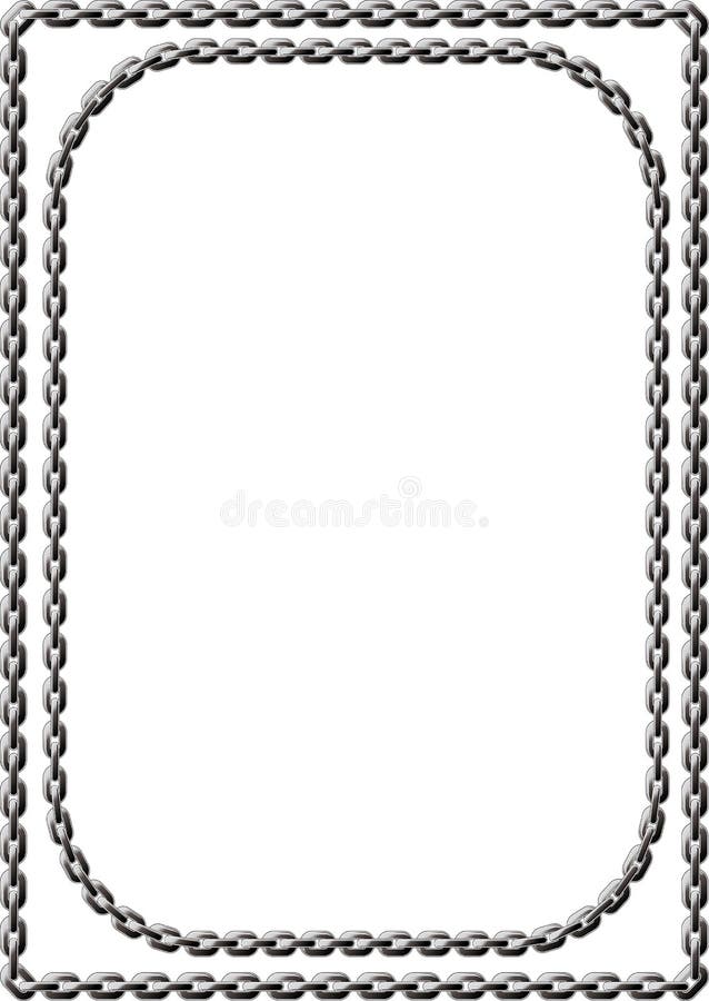 Chain Frame stock vector. Illustration of border, composition - 44866913