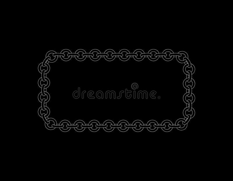 Rectangle Chain Frame Stock Illustrations – 581 Rectangle Chain Frame ...