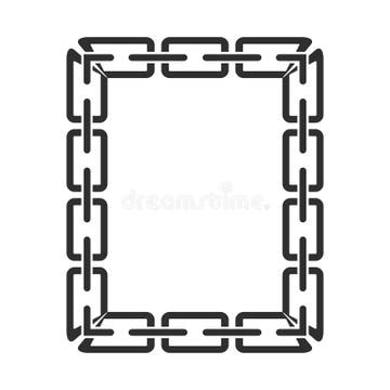 Chain Rectangle Frame Icon Stock Illustrations – 102 Chain Rectangle ...