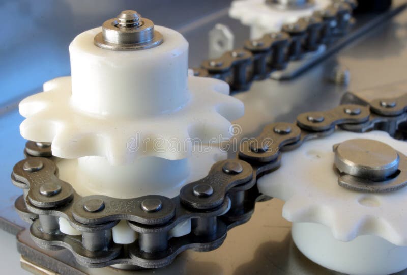 Chain and gear stock image. Image of gear, manufacturing - 486535