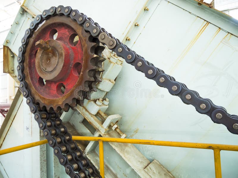 Chain with gear stock photo. Image of engine, equipment - 30983984