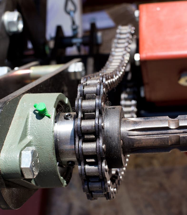 Chain on gear stock photo. Image of clean, science, device - 71794084