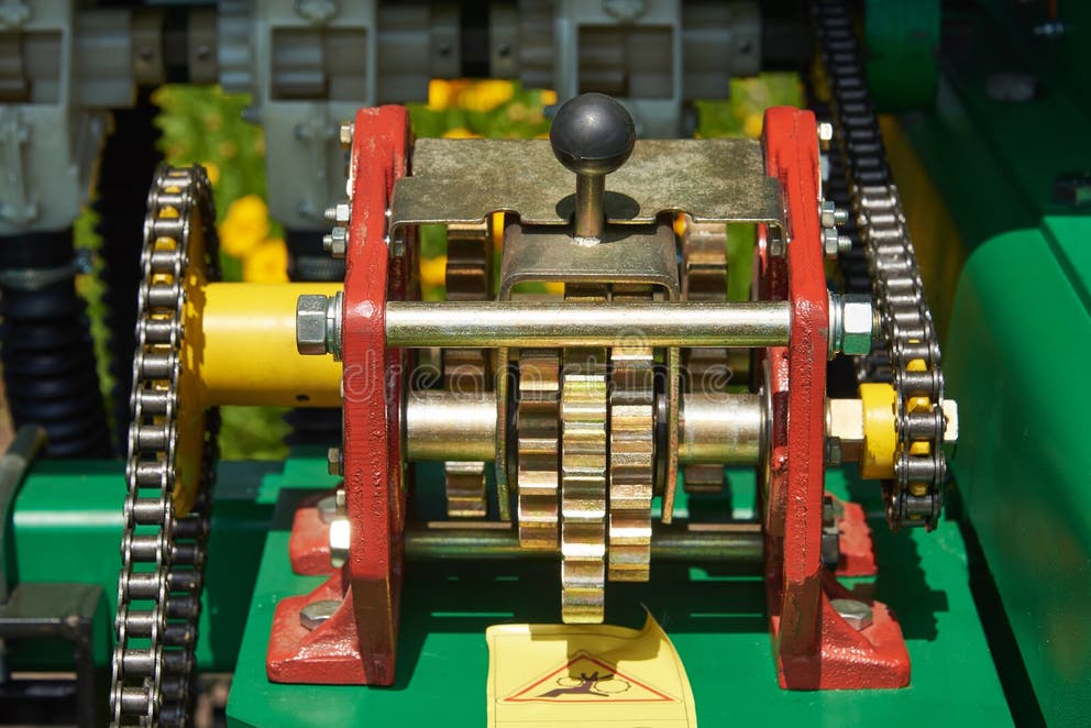 Chain Gear and Mechanical Gearbox Stock Photo - Image of device ...